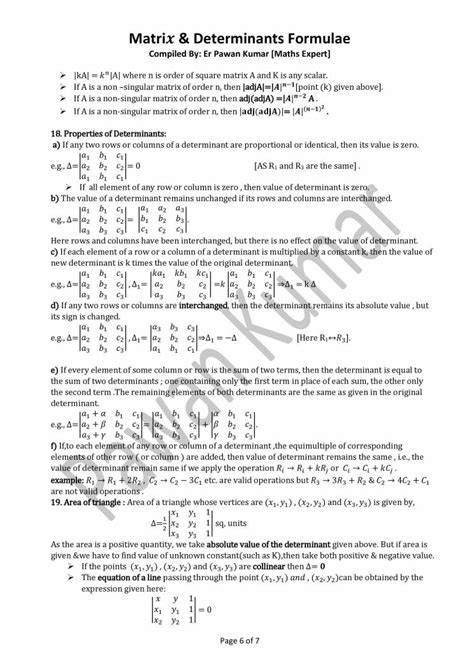Matrix Deterninants Notes Notes LearnPick India