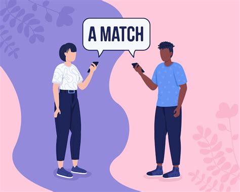 Premium Vector Online Dating Isometric Color Vector Illustration