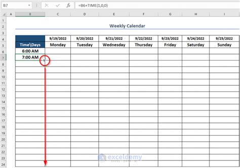 How To Create A Weekly Calendar In Excel 3 Suitable Ways