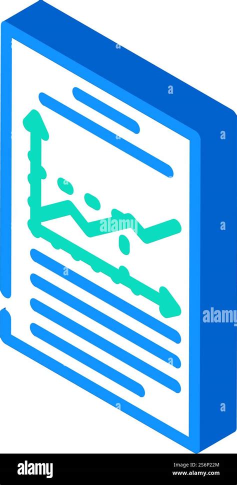 Graph Data Science Isometric Icon Vector Graph Data Science Sign