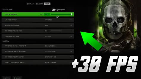 Improved Graphics Settings For Mw2 More Fps Youtube
