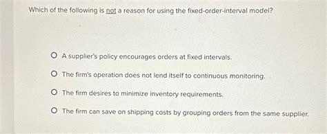 solved which of the following is not a reason for using the