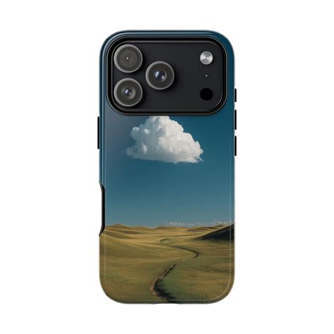 Grassy Rolling Hill Minimalist Cloud Nature Phone Case Iphone Galaxy
