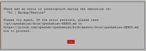 Oh3 Issue With Backup Restore Installation Openhab Community