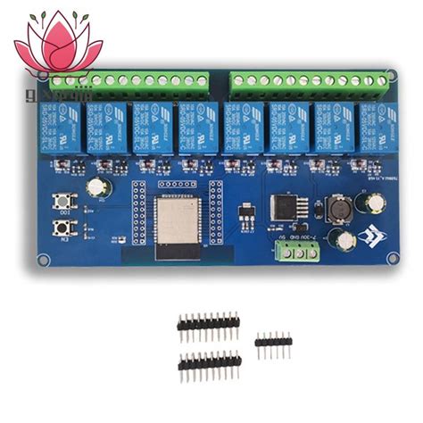 บอร์ดโมดูลพาวเวอร์ซัพพลาย dc5 30v esp32 wifi บลูทูธ ble รีเลย์ 8 ทาง