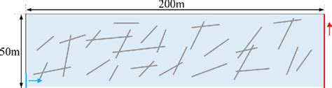 schematic of computational domain and fracture geometries for cases of
