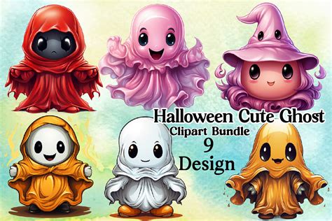 Halloween Cute Ghost Graphic By Bundle · Creative Fabrica