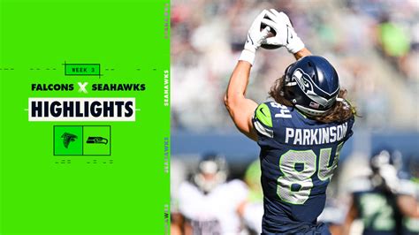 2022 Week 3 Seahawks Vs Falcons Geno Smith Throws To Colby Parkinson For 36 Yards Highlight