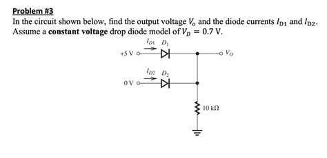 Solved Problem 3 In The Circuit Shown Below Find The Output Voltage