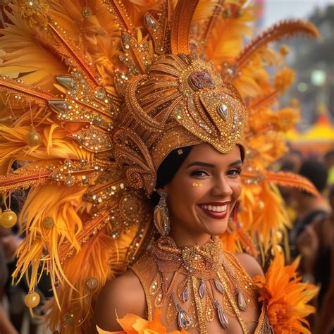 Premium Photo Brazil Woman Rio Carnival Costume