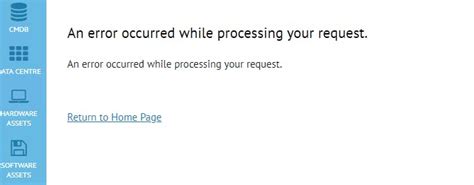 I Am Getting An Error Occurred While Processing Your Request With Business Service Class