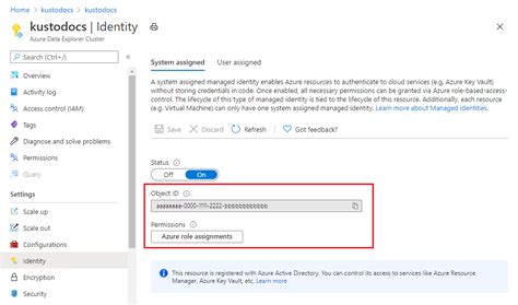 Configure Managed Identities For Your Azure Data Explorer Cluster