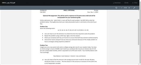 Solved Optional HW Assignment This Will Be Worth A Maximum Chegg Com