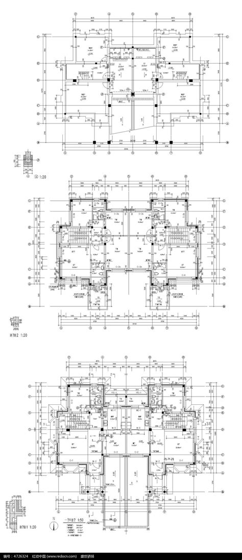 家居CAD施工图平面图 红动网