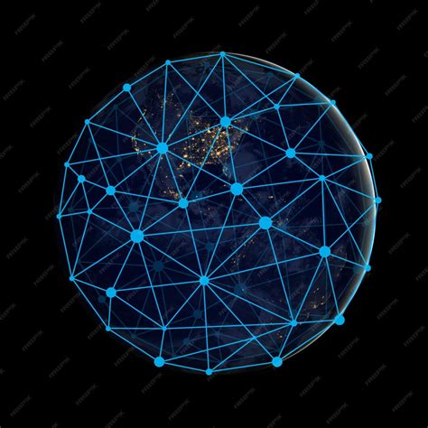 Premium Photo Big Datacommunication Technology For Internet Business Global World Network And