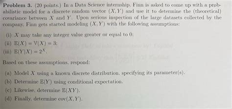Solved Problem 3 20 Points In A Data Science Internship