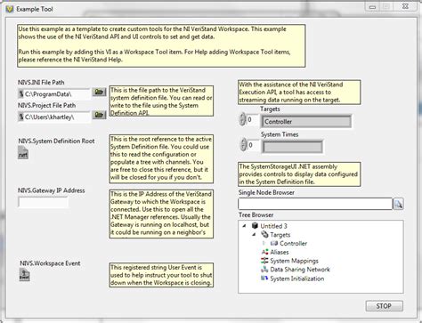adding a custom tool to the ni veristand workspace ni