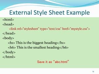 Css Cascading Style Sheet Ppt