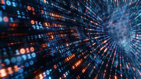 Premium Photo Digital Data Concept Binary Code