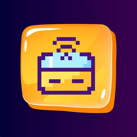 Non Contact Payment Glossy Ui Button With Pixelated Color Icon Credit Card Banking Editable