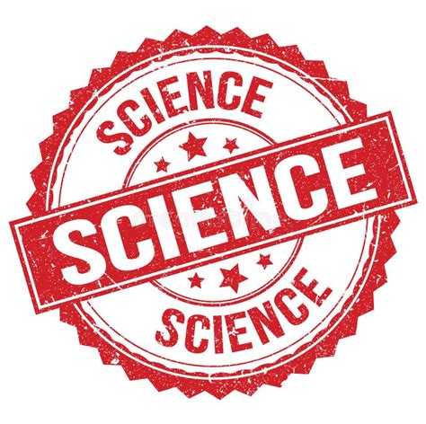 Science Text On Red Round Stamp Sign Stock Illustration Illustration Of Science Sign 258224865