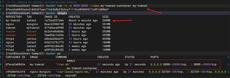 linux中使用docker容器构建tomcat容器完整教程 docker创建tomcat容器 csdn博客