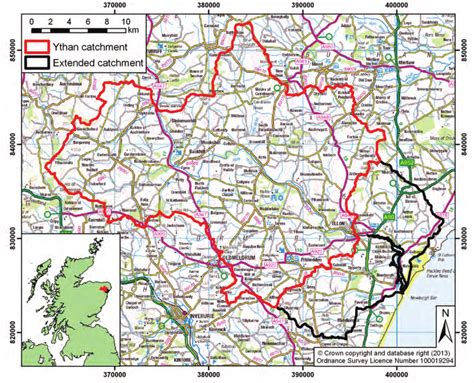 Geographic Location Of The Ythan And Extended Ythan Catchments Download Scientific Diagram