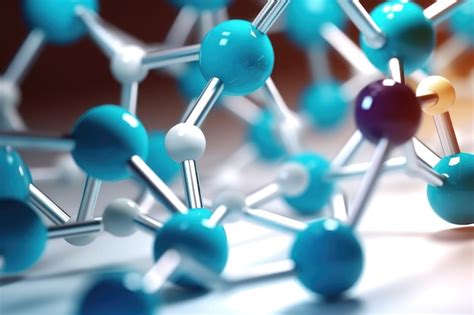 Premium Ai Image Molecular Design Closeup Ai Generated