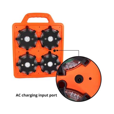 8 Pack RGB Sequential Hazard Warning Light Set High Visibility