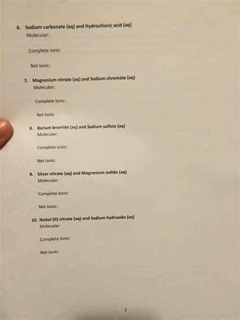 solved instructions write balanced molecular complete