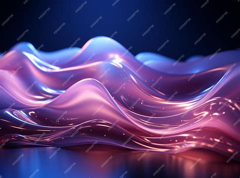 Premium Photo Abstract Light Waves On A Background