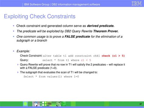 ppt an in depth look at active data features constraints and triggers in db2 luw