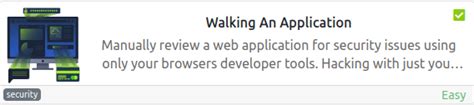 tryhackme walking an application