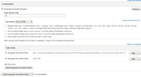 Paragraph Accordion Drupal Org