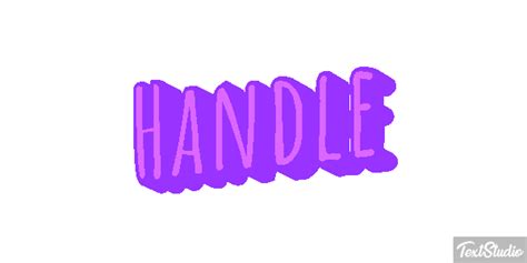 Handle Word Animated GIF Logo Designs