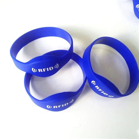 MHZ MF K S F NFC Tags ISO A Silicone NFC Wristband Bracelet Printed RFID Wrist