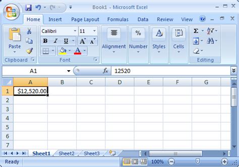 Ms Excel 2007 Format Display Of Text In Cell Ie Numbers Dates Etc