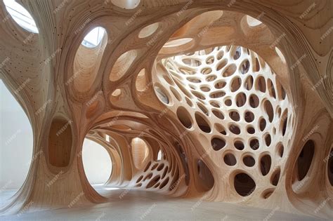 Parametric Design Principles In Experimental Archi Generative Ai Premium Ai Generated Image