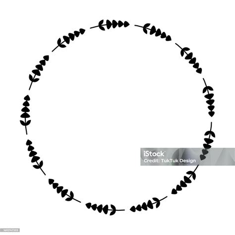 꽃 원형 테두리 디자인은 벡터의 장식 장식을 위한 둥근 꽃 프레임 반지입니다 0명에 대한 스톡 벡터 아트 및 기타 이미지 0명 골동품 꽃 식물 Istock