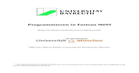 Pdf Programmieren In Fortran 9095 Herzlich Willkommen Im Its · Pdf Fileprogrammieren In