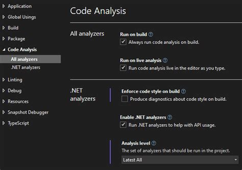 Code Analysis Configuration For Net Damirs Corner