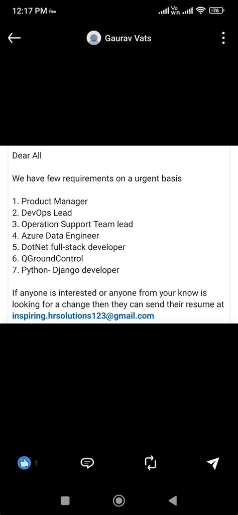 Gaurav Vats Posted On Linkedin