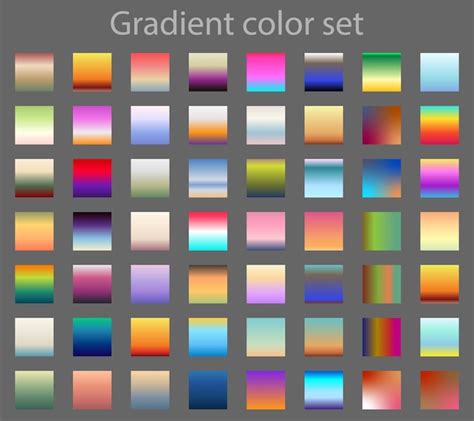 Premium Vector Vivid Gradient Color Set Collection