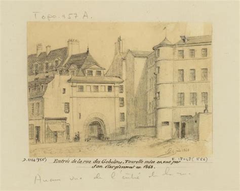 Gobelins : Entrée de la rue des Gobelins. Touelle mise en vie par son ...