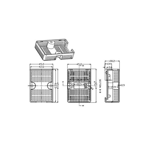 Taidacent Din Rail Housing Enclosure For Wall Mounted Sensors