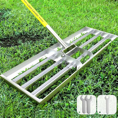 Vevor 17 X 10 Rake With 77 In Long Handle Tool Stainless
