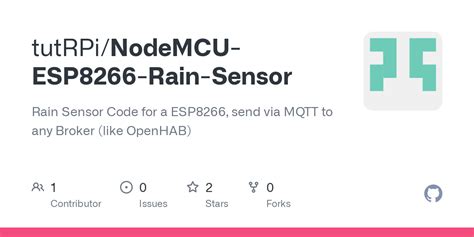 github tutrpi nodemcu esp8266 rain sensor rain sensor code for a