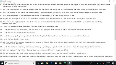 Solved Untitled Notepad File Edit Format View Help 6 Lstt