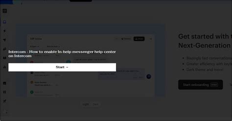 intercom how to enable in help messenger help center on intercom